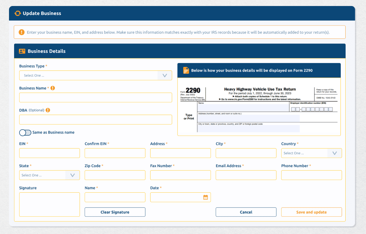 2290 Step-by-Step Guide | 2290 Form | (800) 530-6774